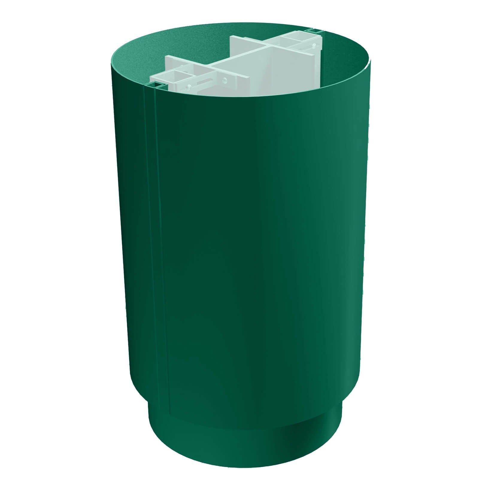 Aluminium Column Casings Circular 3m Length Alumasc Skyline - Moss Gre ...