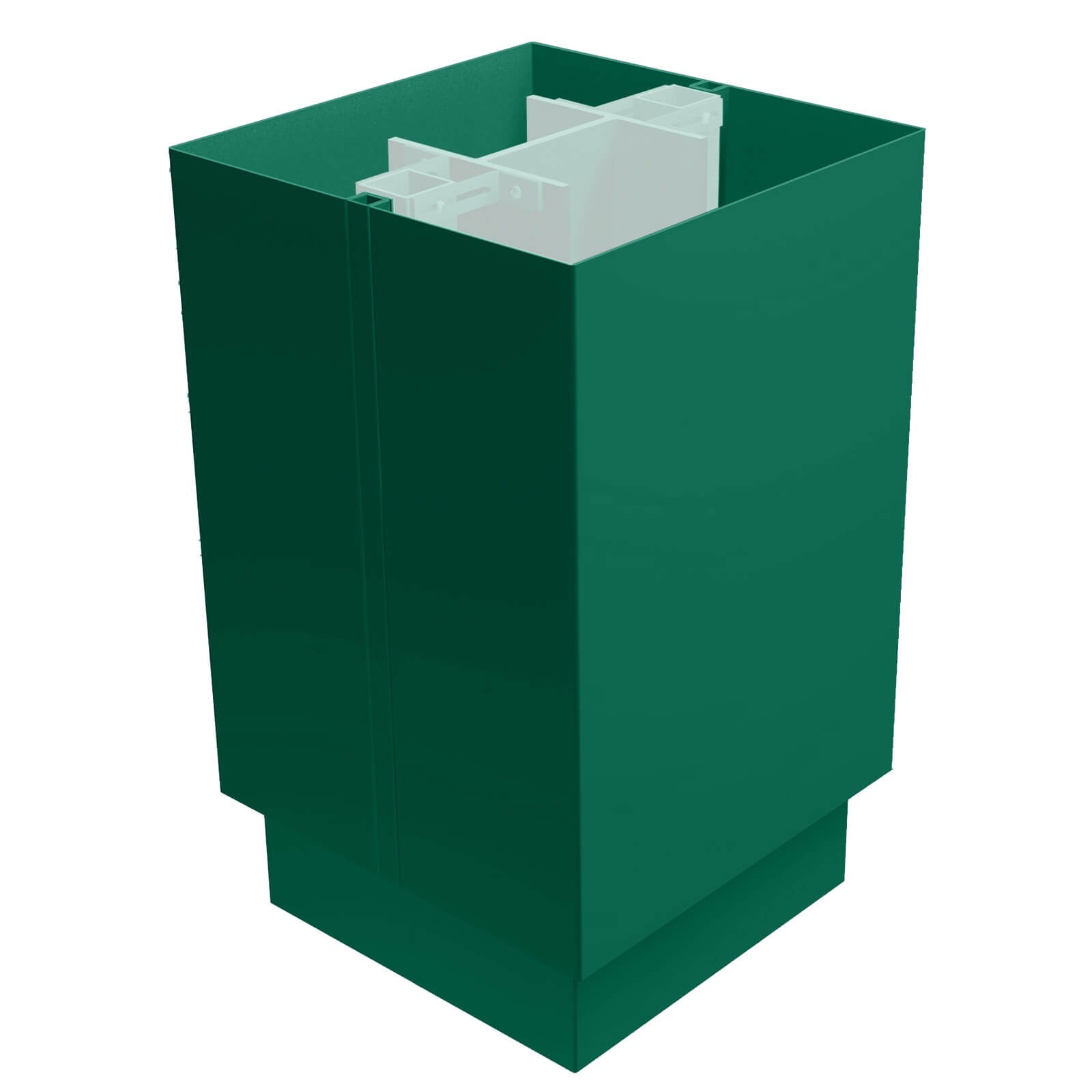 Aluminium Column Casings Square 3m Length Alumasc Skyline - Moss Green ...