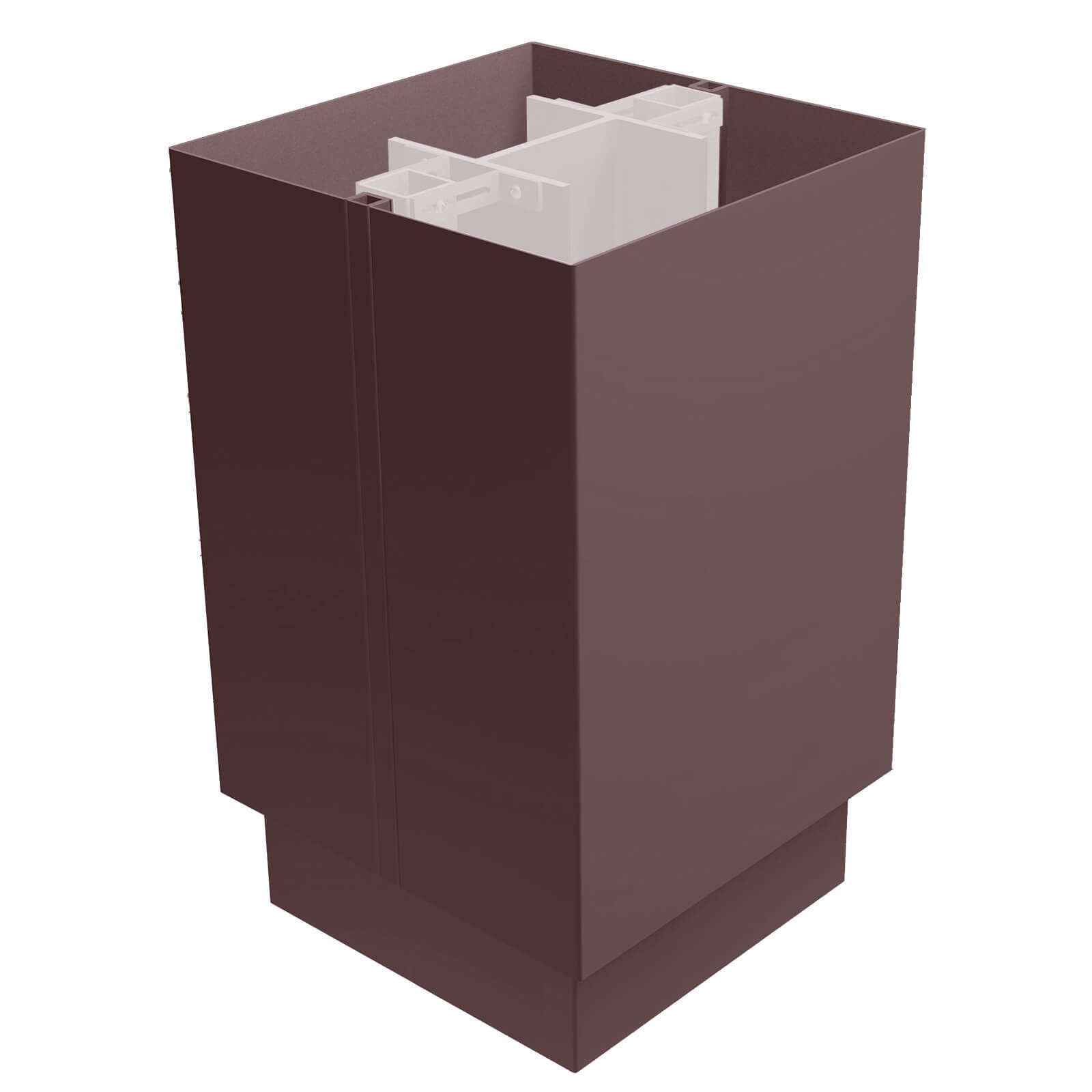 Aluminium Column Casings Square 3m Length Alumasc Skyline - Grey Brown ...