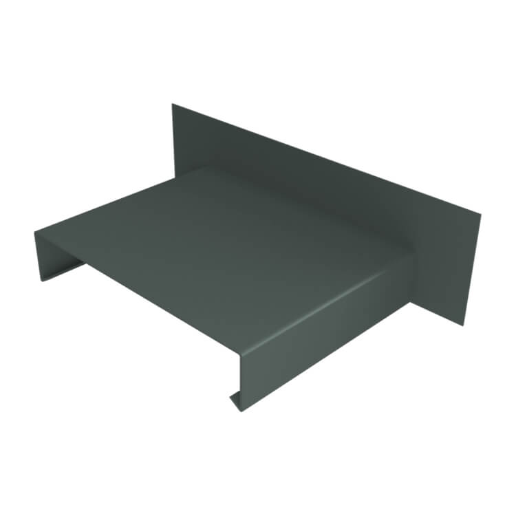 Aluminium Wall Copings Upstand Stop End Alumasc Skyline - Basalt Grey ...