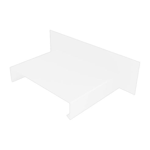 Aluminium Wall Copings Upstand Stop End Alumasc Skyline - White (9016m ...