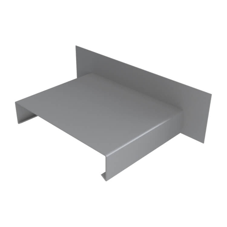 Aluminium Wall Copings Upstand Stop End Alumasc Skyline - Mill (Unfini ...