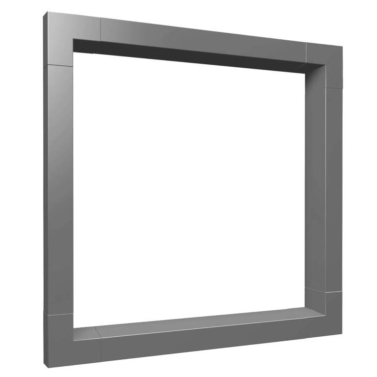 Aluminium Window Surrounds 3200×3200 Square Kit Alumasc Skyline - Slim ...